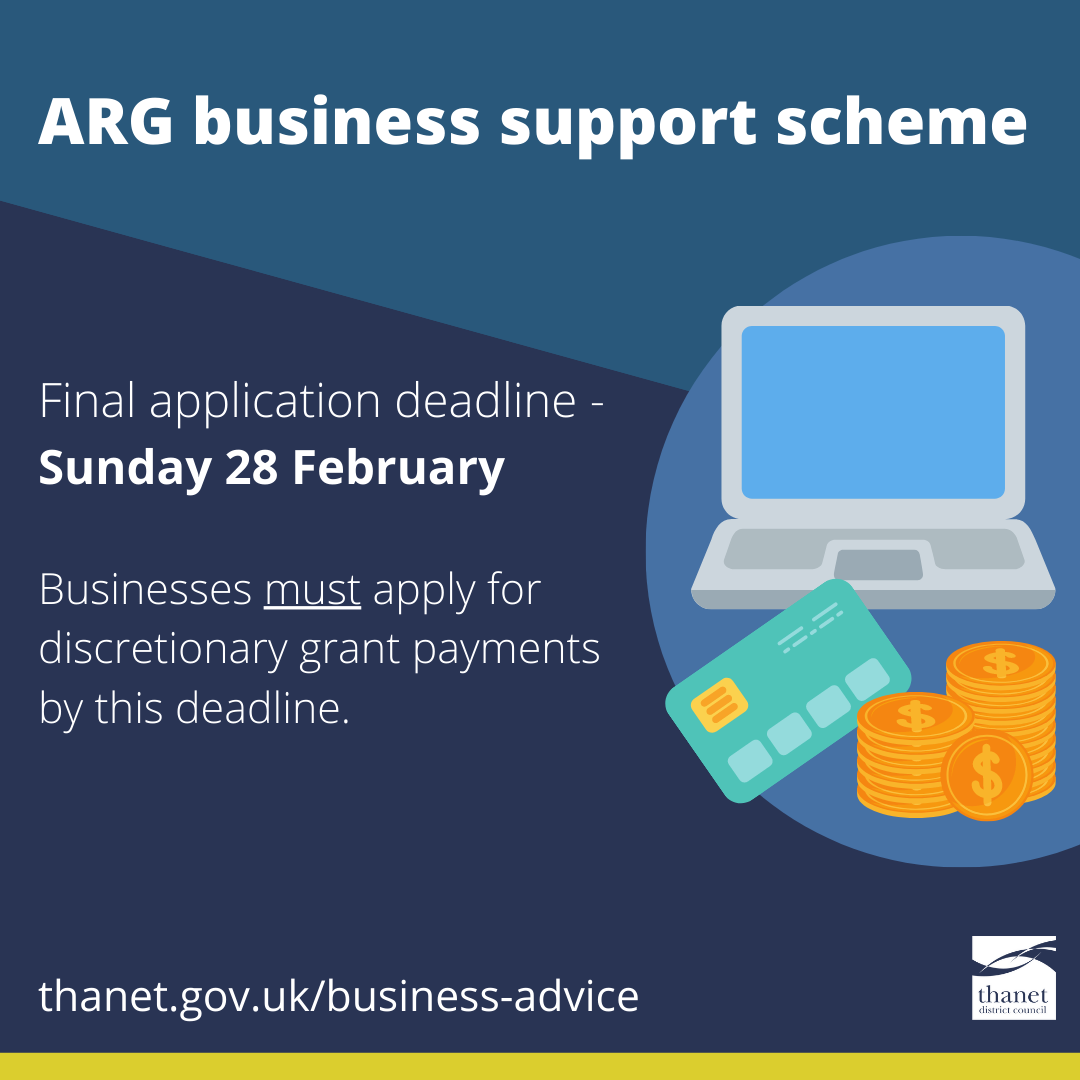 ARG business support scheme: Final application deadline - Sunday 28 ...