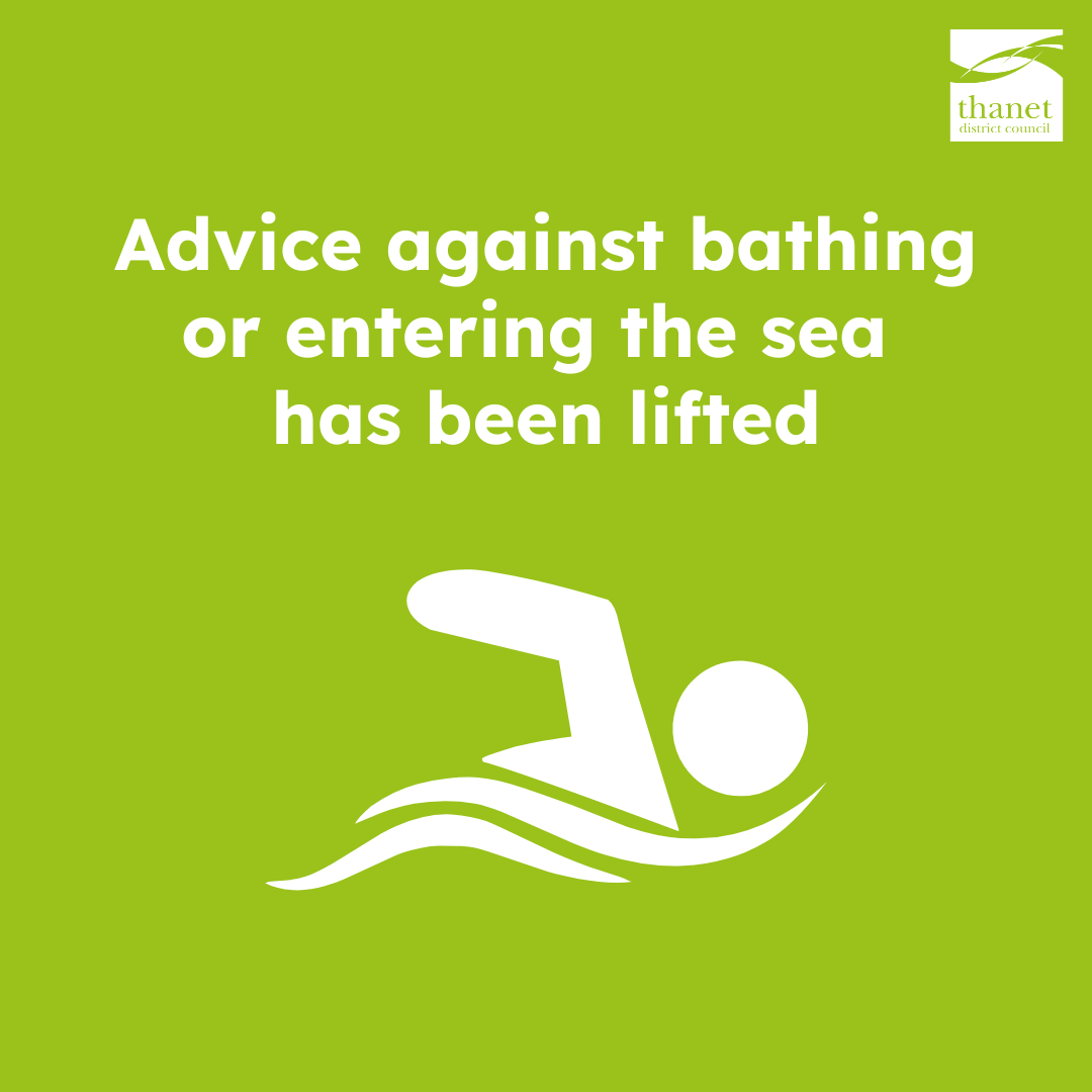 Advice against bathing lifted at 14 Thanet bays - Thanet